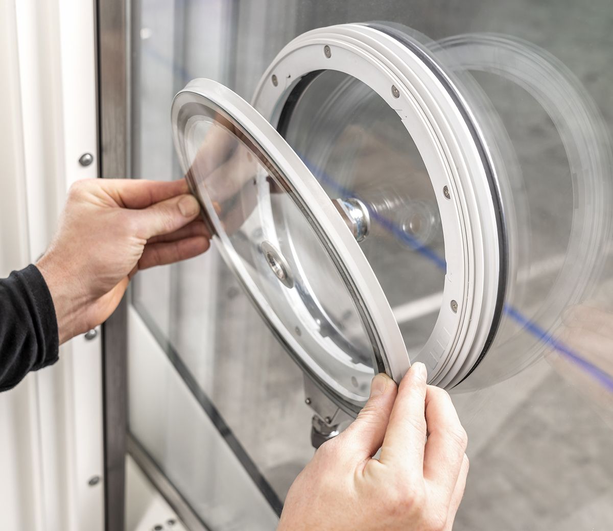 Rotierendes Sichtfenster für Werkzeugmaschinen: Rotoclear S3 - Rotoclear